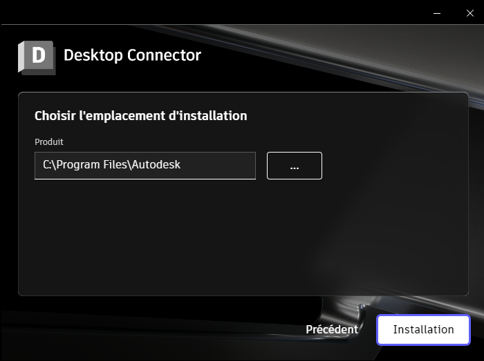 Installation de Desktop Connector