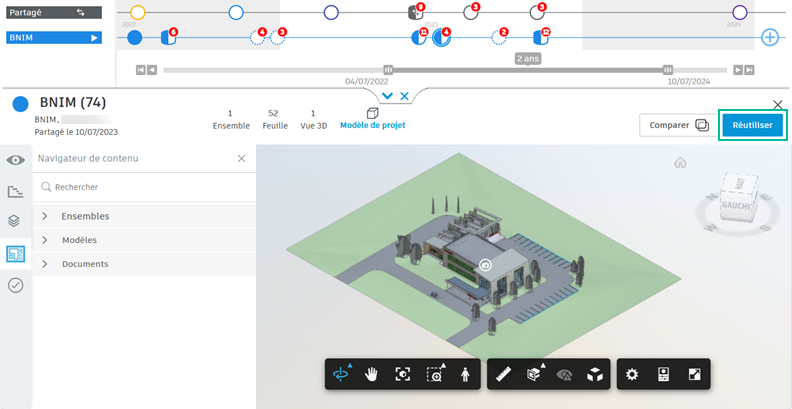 Workflows de paquets de partage