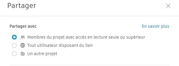 Partage de fichiers et dossiers