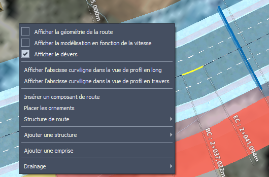 À propos des options d’affichage de route à composants