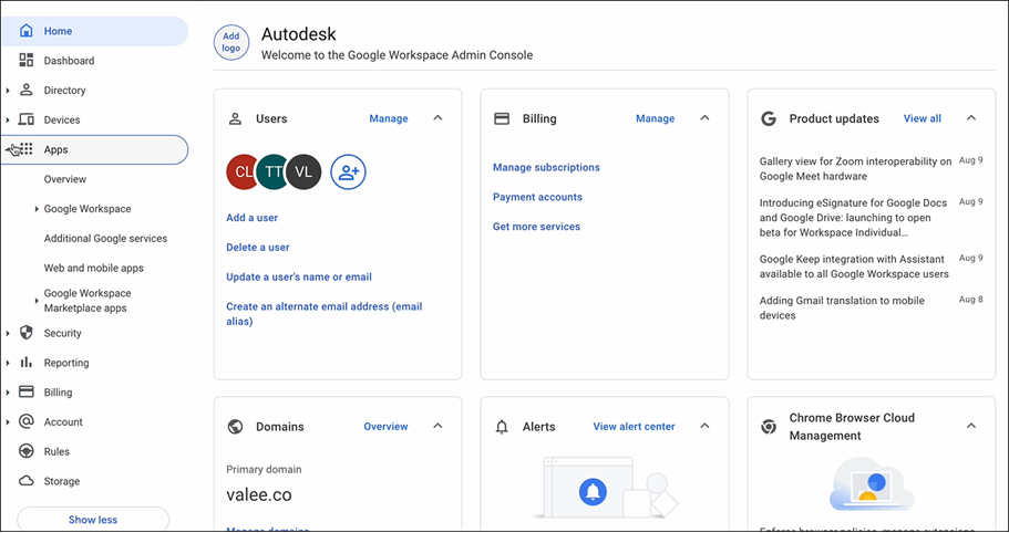 Configuration de l’authentification SSO avec Google Cloud Identity