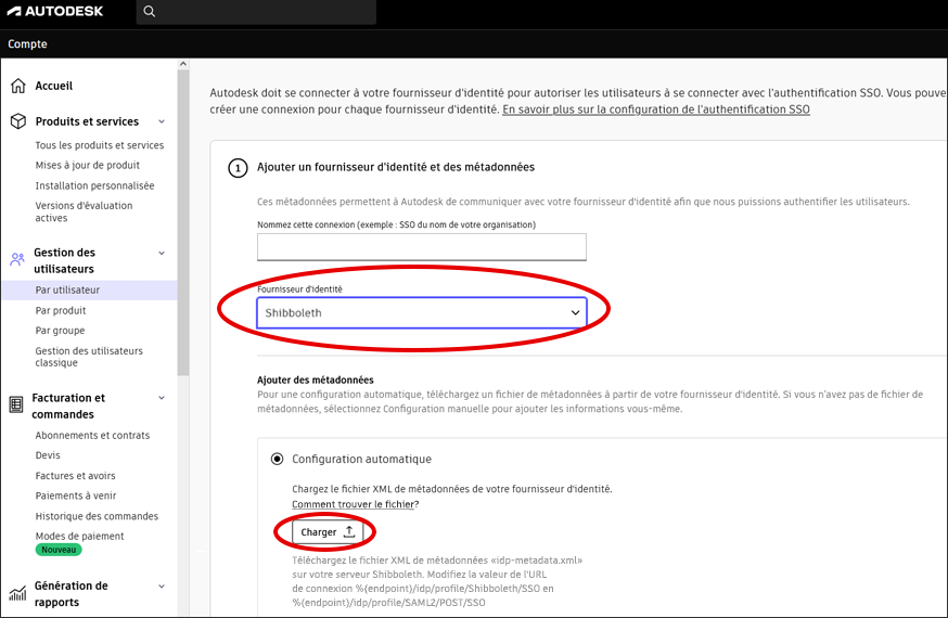 Configuration de l’authentification SSO avec le fournisseur d’identité ...