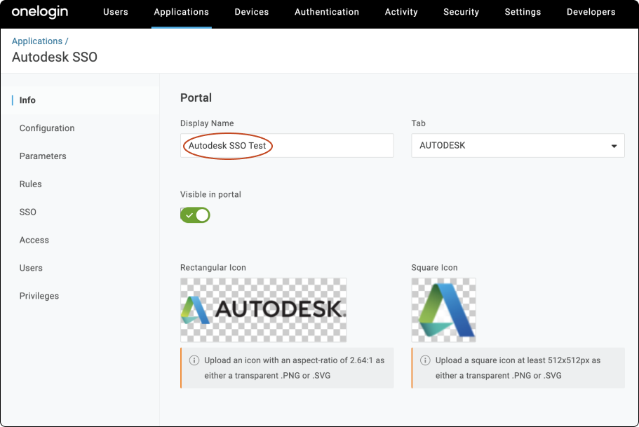 Configuration de l’authentification SSO avec OneLogin