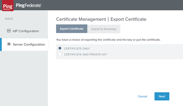 Configuration de l’authentification SSO avec PingFederate