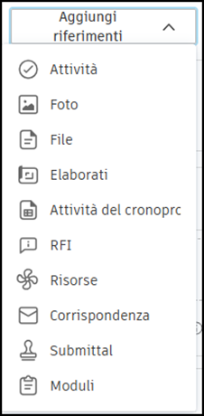 Allegati e riferimenti attività