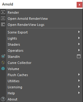 Arnold RenderView ウィンドウ