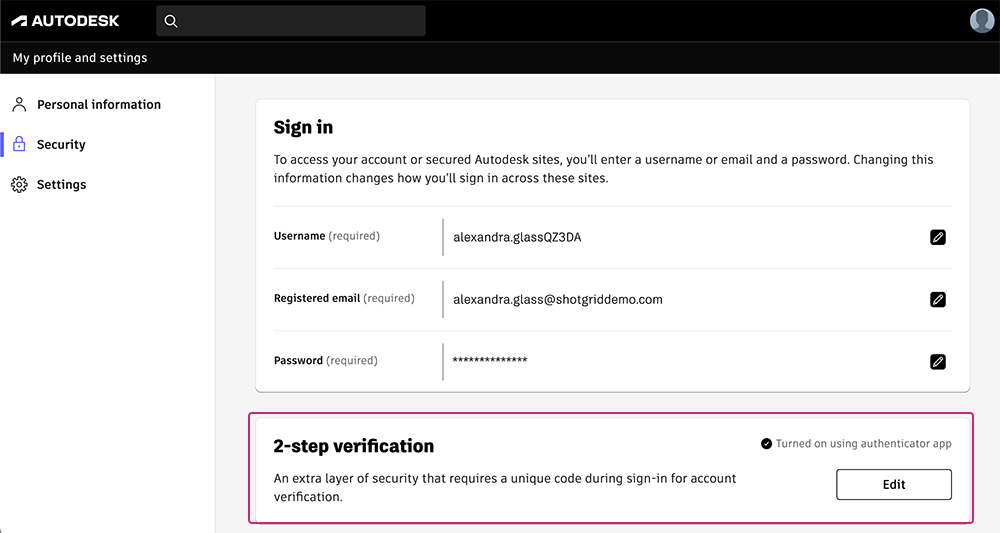 2 段階認証を設定する