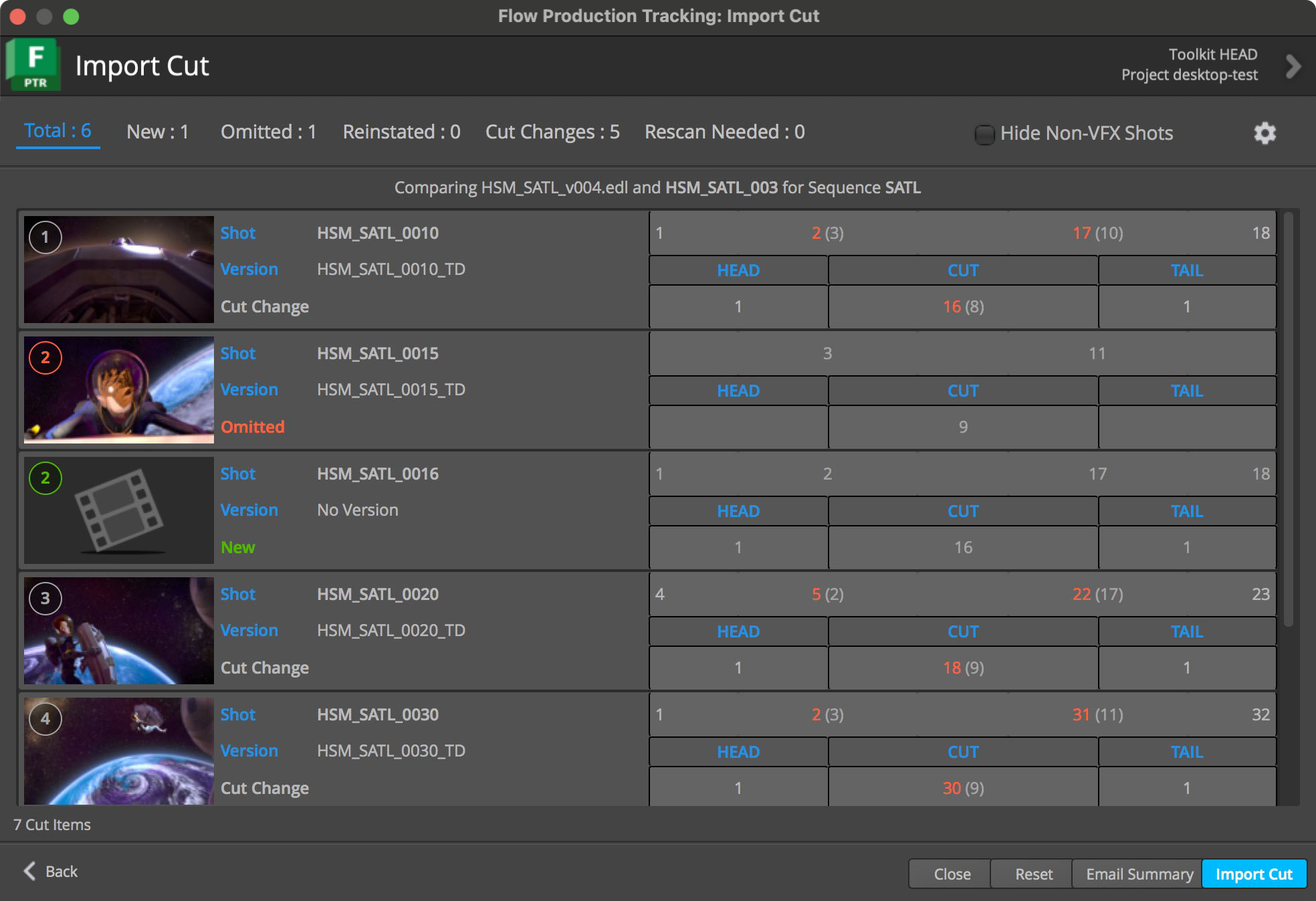 カットを読み込む