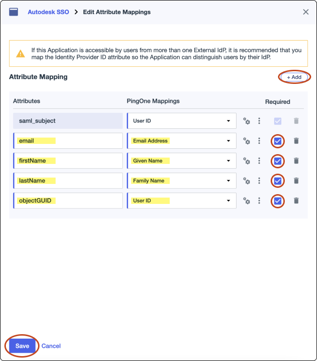 PingOne を使用して SSO をセットアップする