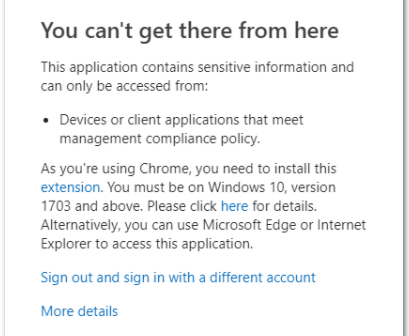エラー: You can't get there from here