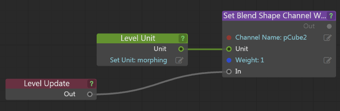 Stingray에서 애니메이션된 혼합 모양 대상 보기