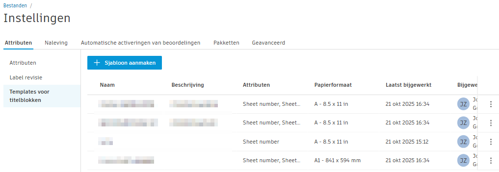 Titelbloktemplates maken en bewerken