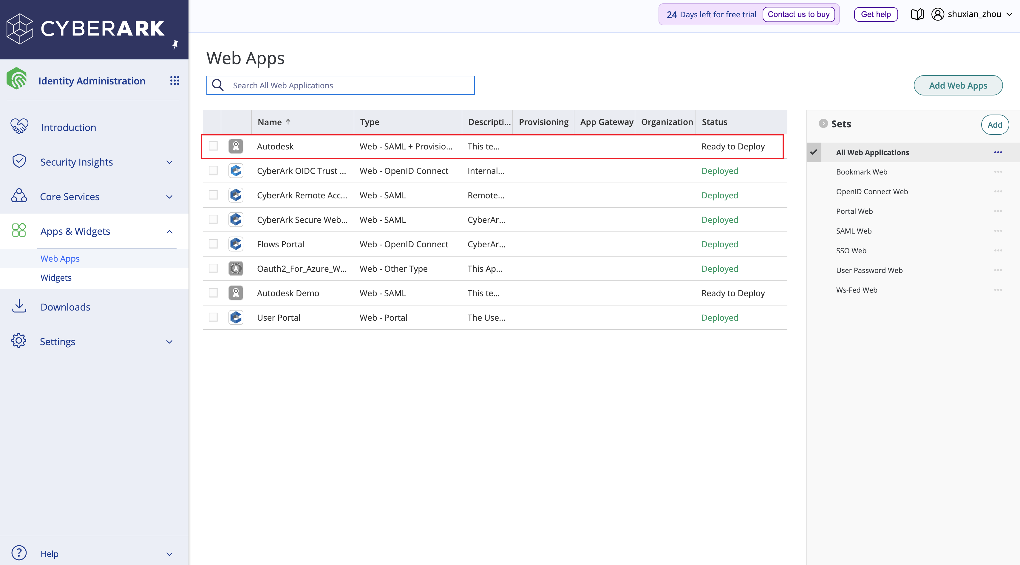 Configurar o SSO com o CyberArk