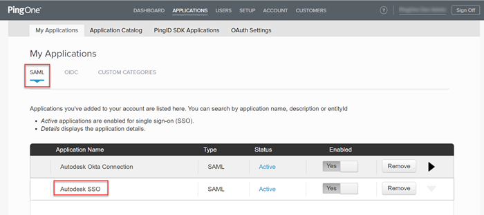 Configurar o SSO com o PingOne