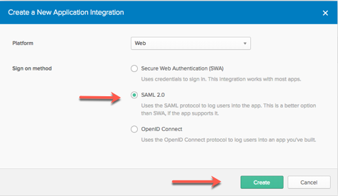 Como configurar manualmente o aplicativo Okta
