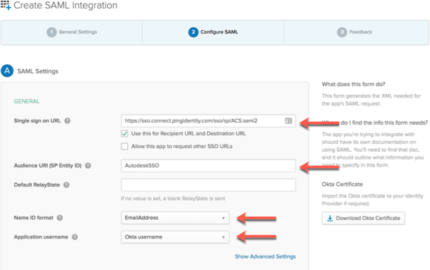 Como configurar manualmente o aplicativo Okta