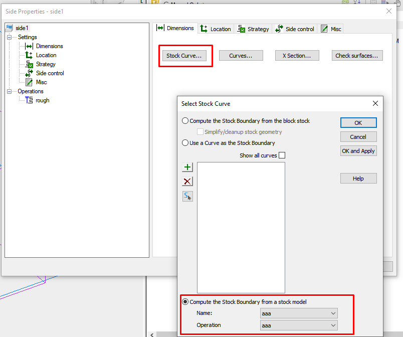 Vortex Milling cuts from centre of hole in FeatureCAM