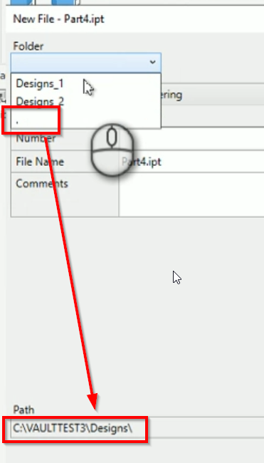 Missing folders when saving Inventor file using Vault Data Standard