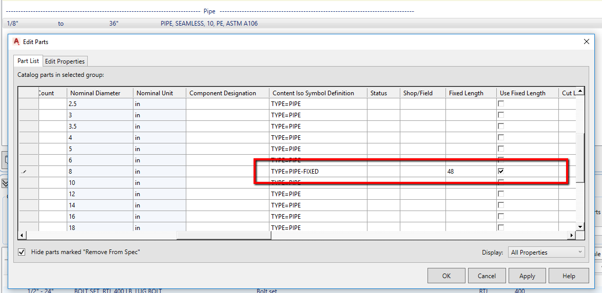 如何在 AutoCAD Plant 3D 中在等轴测图形的 BOM 表中显示管道数量而不是长度