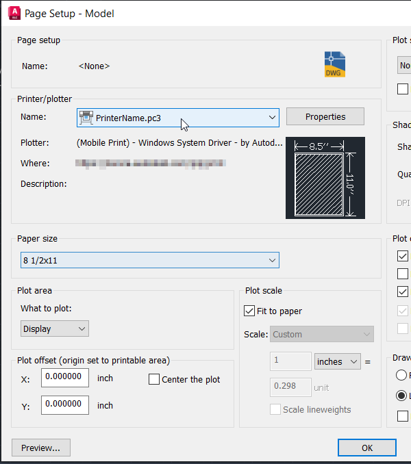 Plotter does not print when printing directly from AutoCAD Products