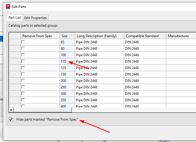 Is it possible to add components to a catalog using information exported from an existing spec ...
