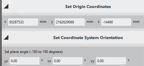 When trying to update the origin in ReCap Pro, values are changing to 0