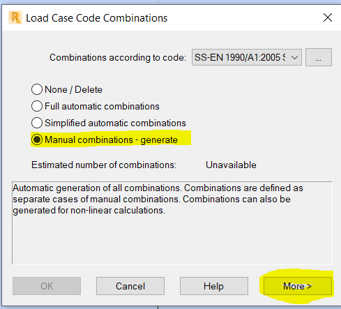 How to create automatically combinations including defined wind load cases in Robot Structural ...