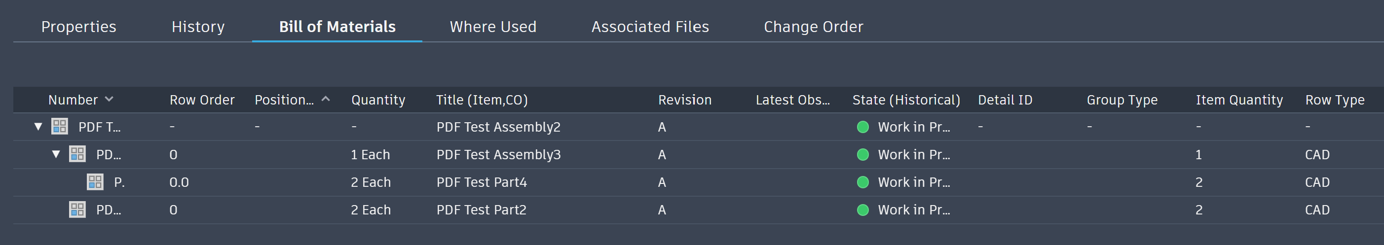 Is it possible to view the BOM of an assembly with the Vault thin client in the same as the ...