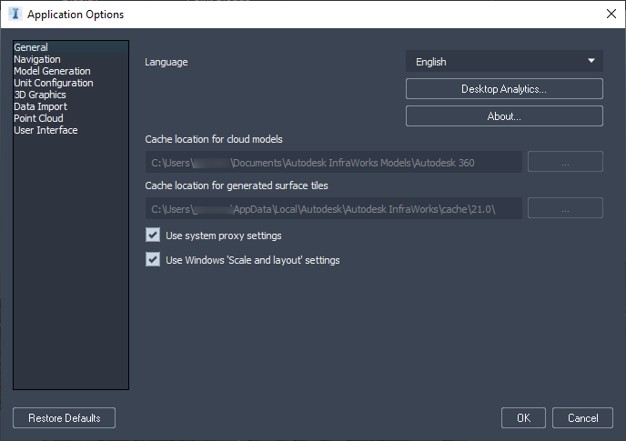 When trying to use Flood Simulation tool in InfraWorks, the error pops up in the log