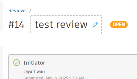 How to edit Review name in ACC Docs