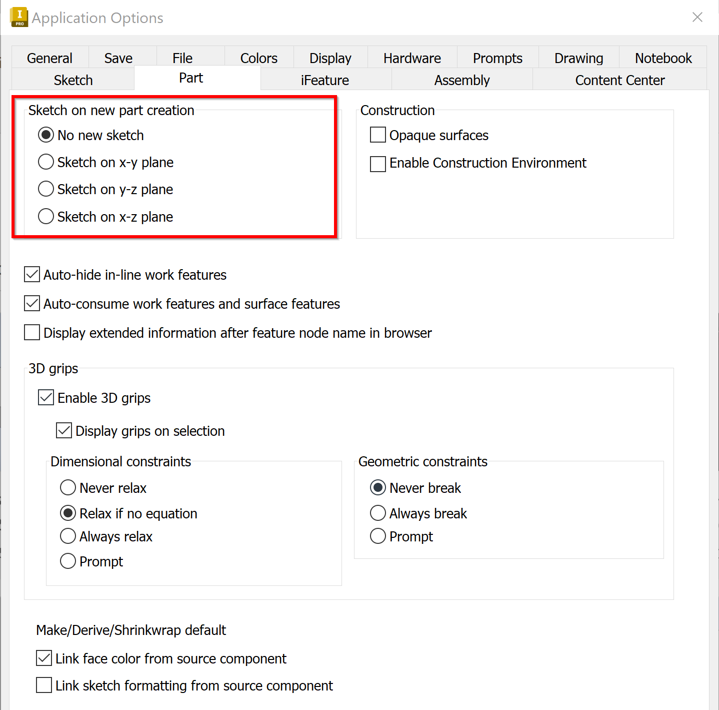 How to configure new part and assembly documents in Inventor to have the Z direction oriented ...