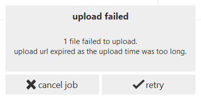 Error "Upload Failed" when using the ReCap Pro Scan to Mesh: Cloud Processing