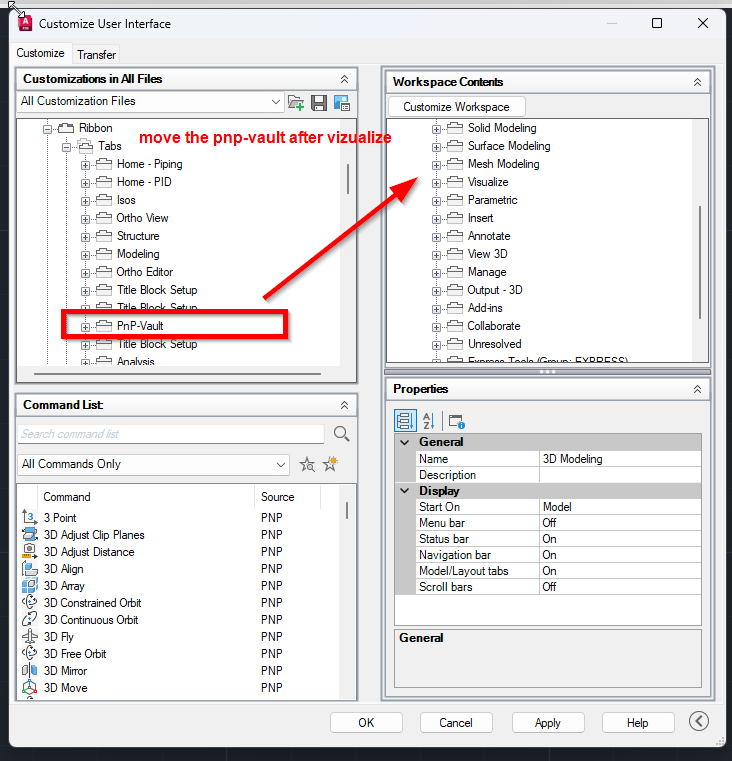 How to add the Vault ribbon tab in the Drafting & Annotation workspace ...
