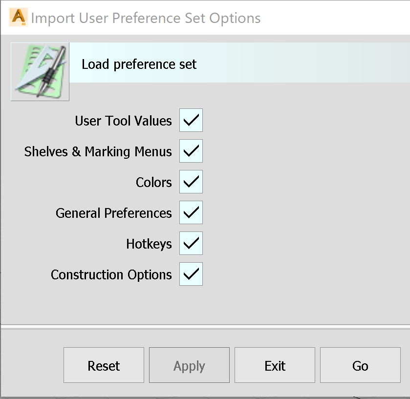 プリファレンスの[Save Preferences]、[Export Preference set]、[Import Preference Set] 機能の仕組み