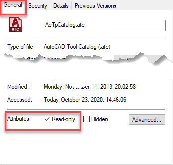 Unable to add or remove tool palette content in AutoCAD