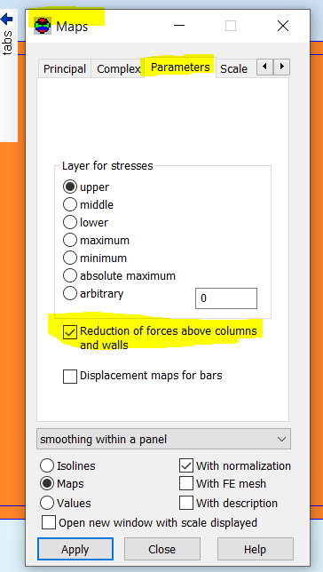 When advanced properties defined for supports are taken into account in ...