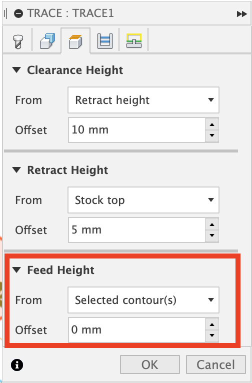 How to rapid out of Trace toolpath without lead-out move in Fusion 360