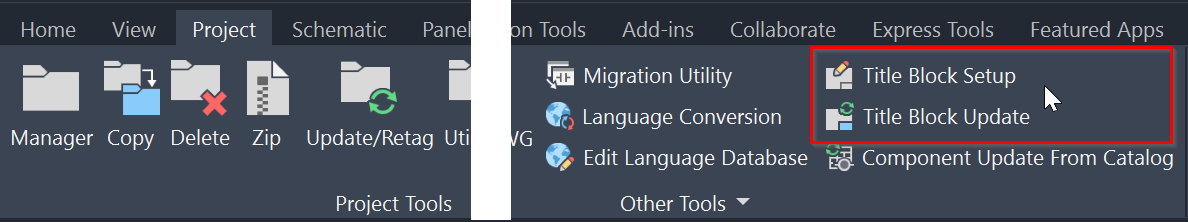 Changes of title block template are not implemented after closing Block Editor in AutoCAD Electrical