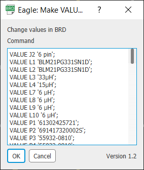 “部分 [...]在原理图和电路板中具有不同的值 [...]”
