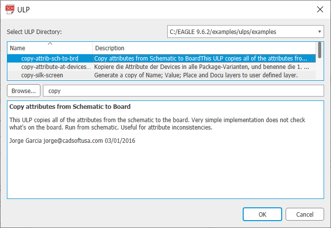 "Attribute [...] of part [...] not found in board" when doing an ERC check within a PCB ...