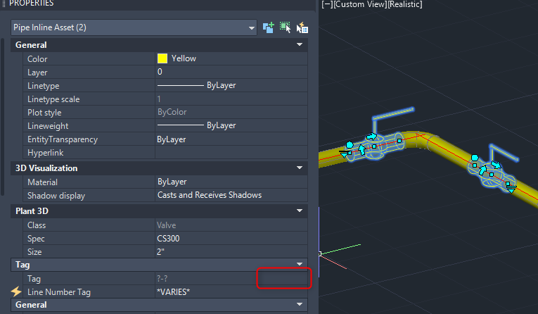 是否可以在AutoCAD Plant 3D中同时标记多个元件？