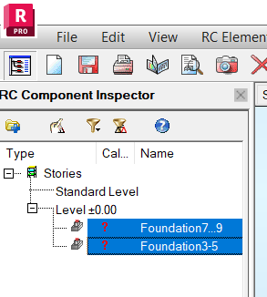 Missing calculation results for members in RC provided reinforcement module in Robot Structural ...