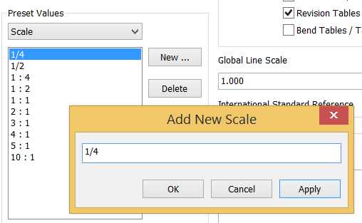 How to add fractional scales to the default scale list