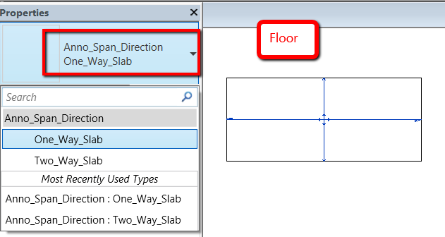Foundation Span Direction Symbol family: No family types available