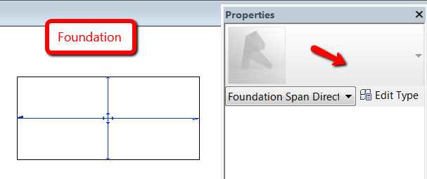 Foundation Span Direction Symbol family: No family types available