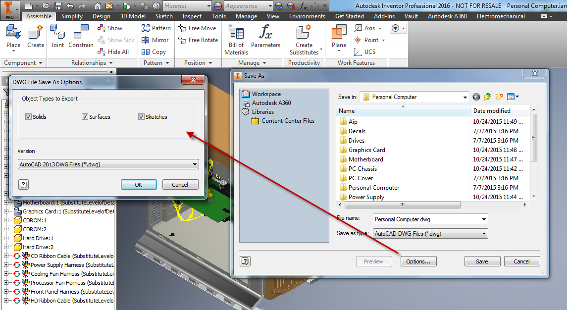 Inventor: Possible OBJ file output involving multiple software packages