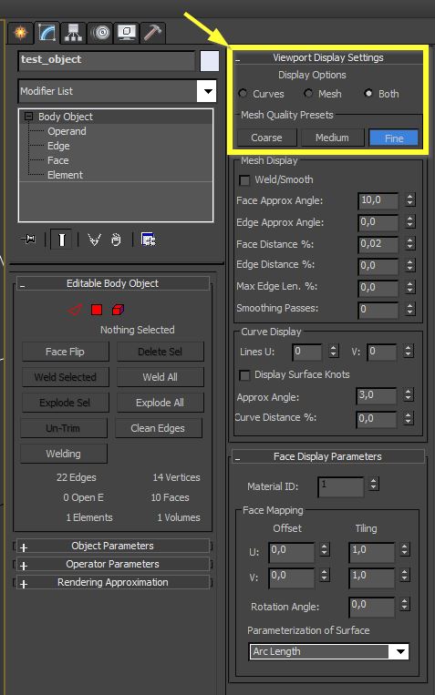 How to change resolution of Body Objects within 3ds Max