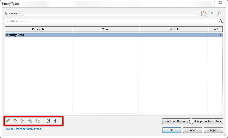 Missing icons, overlapping or cut-off elements in Family Types dialog ...