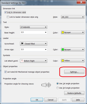 How to put new dimensions on an existing layer (AutoCAD Mechanical)