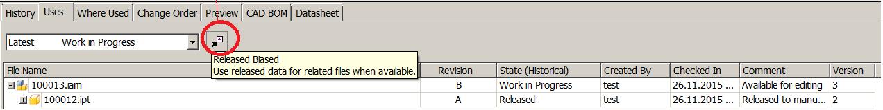 A file can be released with non-released children in Vault